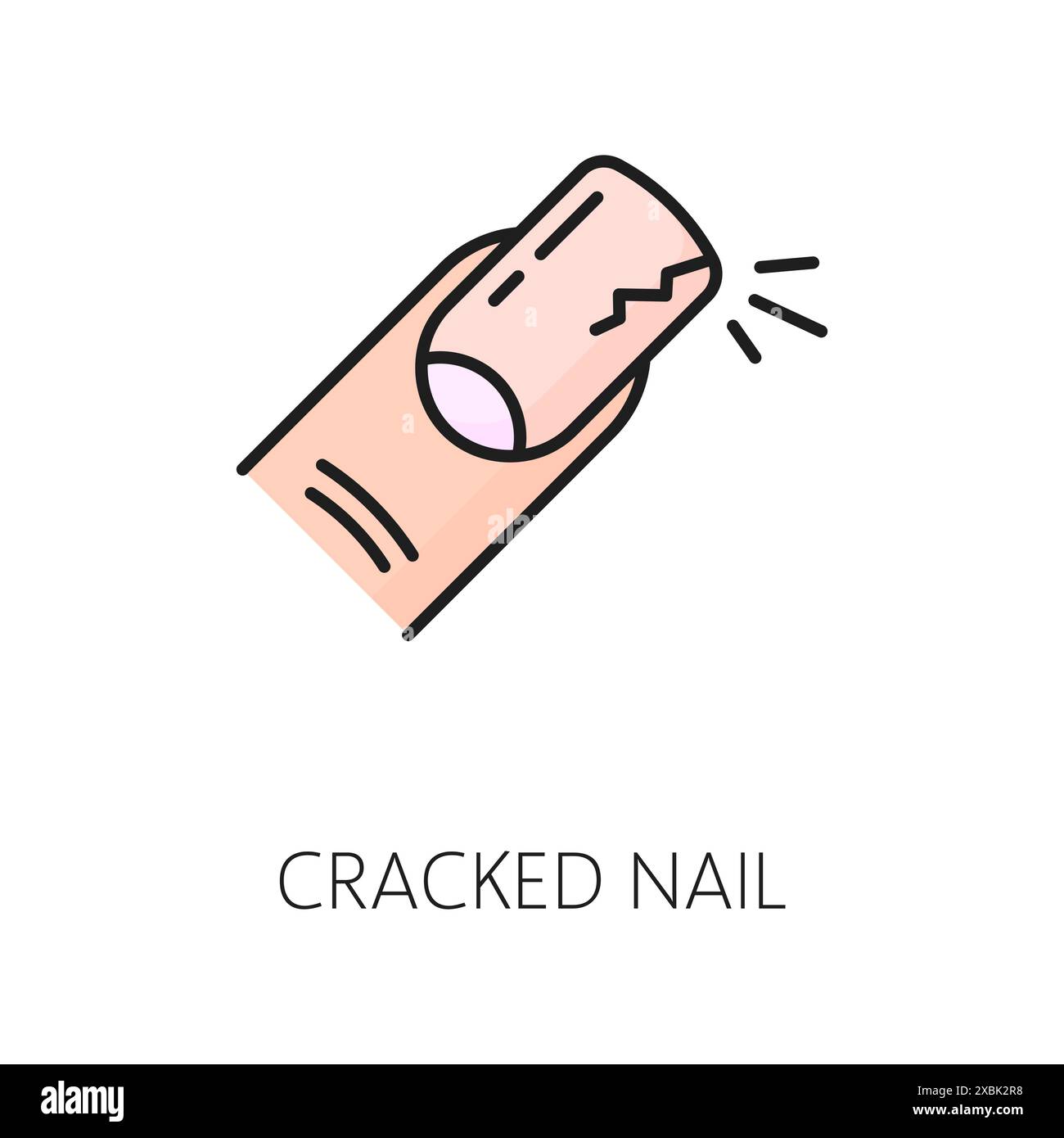 Fingernail damage Stock Vector Images - Alamy