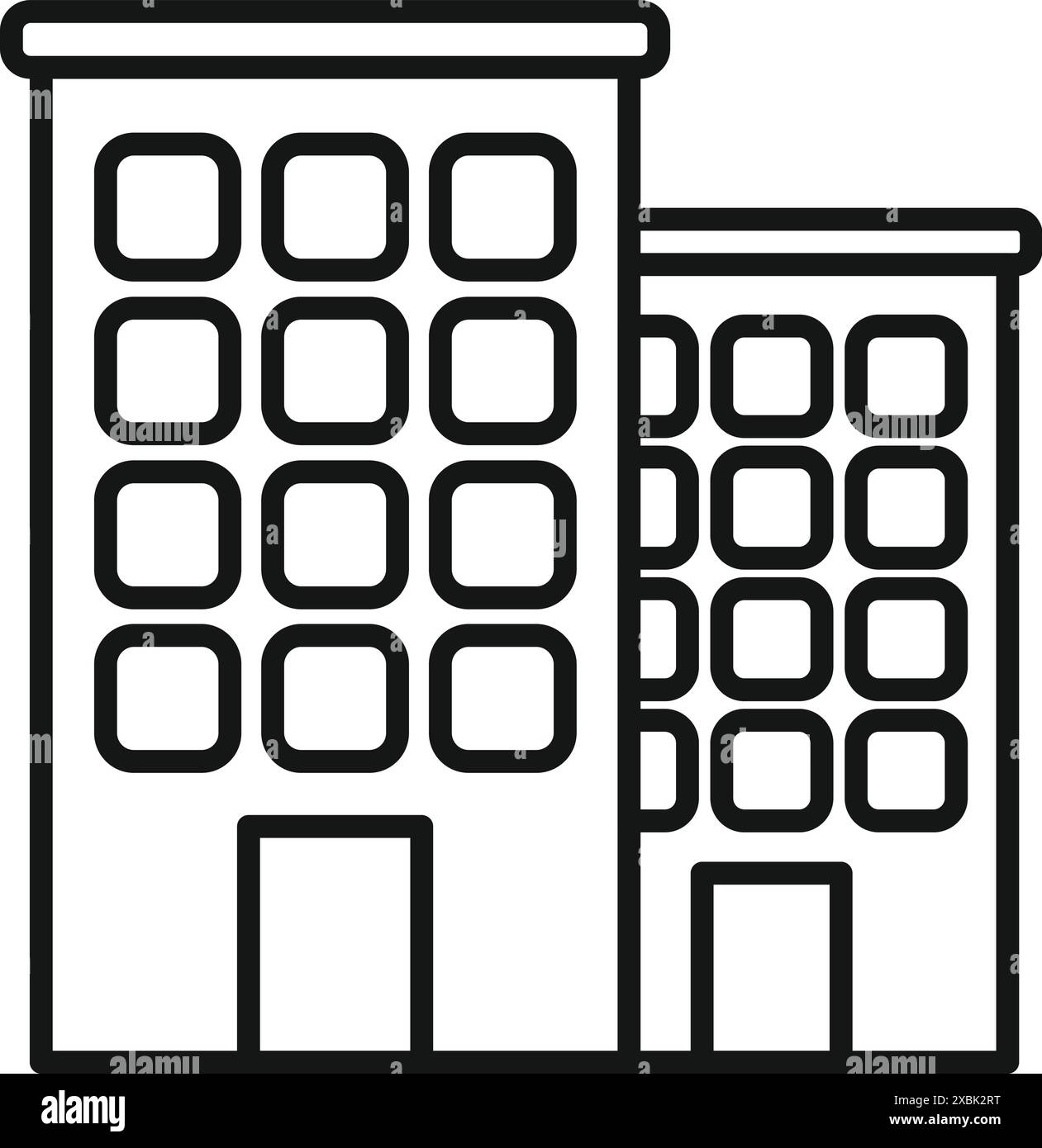 High rise commercial buildings Cut Out Stock Images & Pictures - Alamy