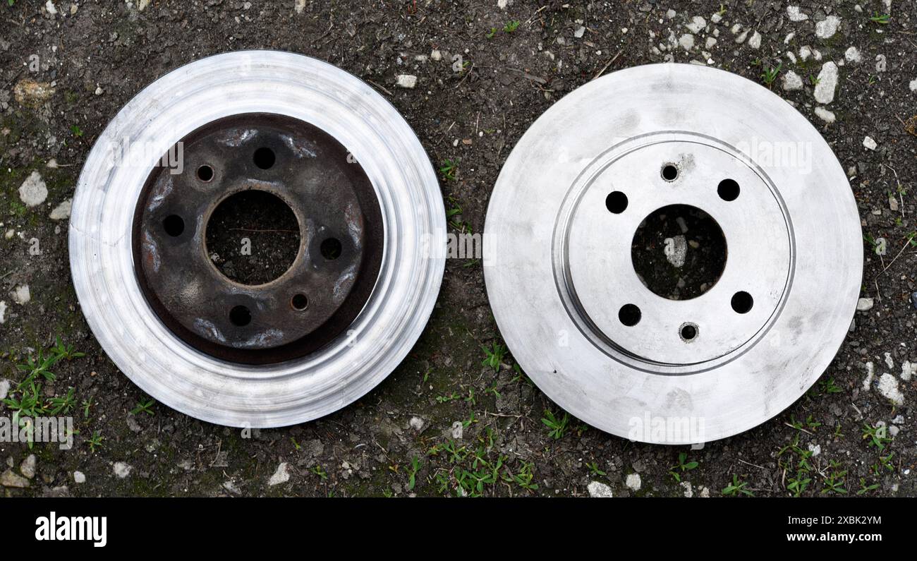 Old brake pads cylinder brake hi-res stock photography and images - Alamy