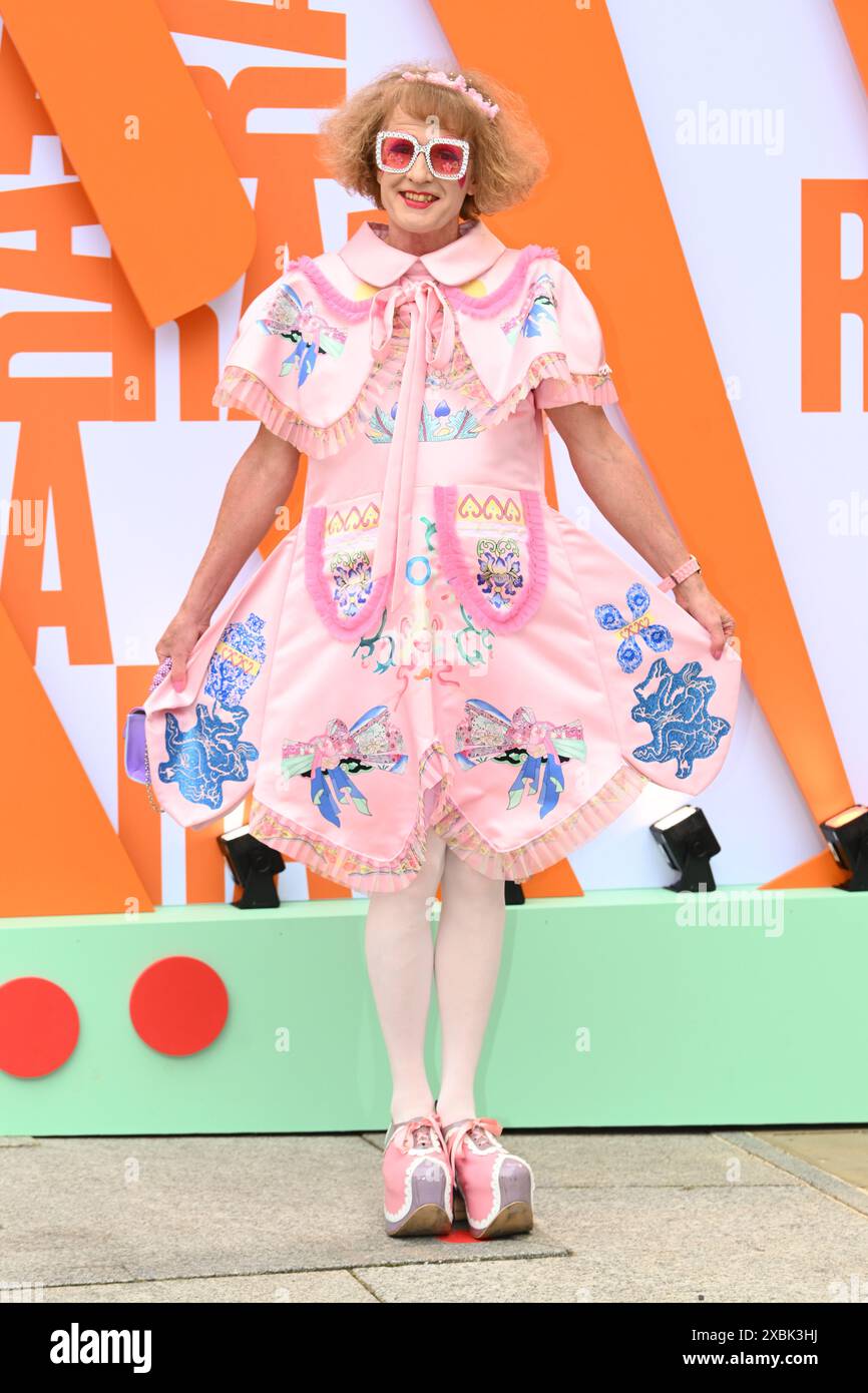 London, UK. 12 June 2024. Grayson Perry attending the Royal Academy Of ...