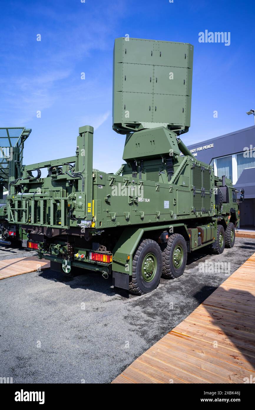 BERLIN - JUNE 06, 2024: MAN SX44 6x6 7-ton IRIS-T SLM Radar TRLM 4DS by ...