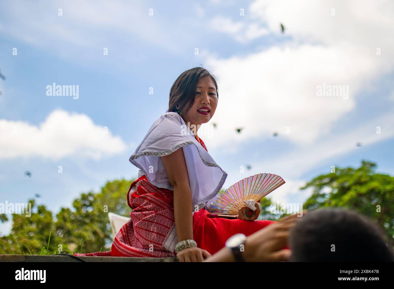 A woman of Chakma community joined the event to mark the World ...