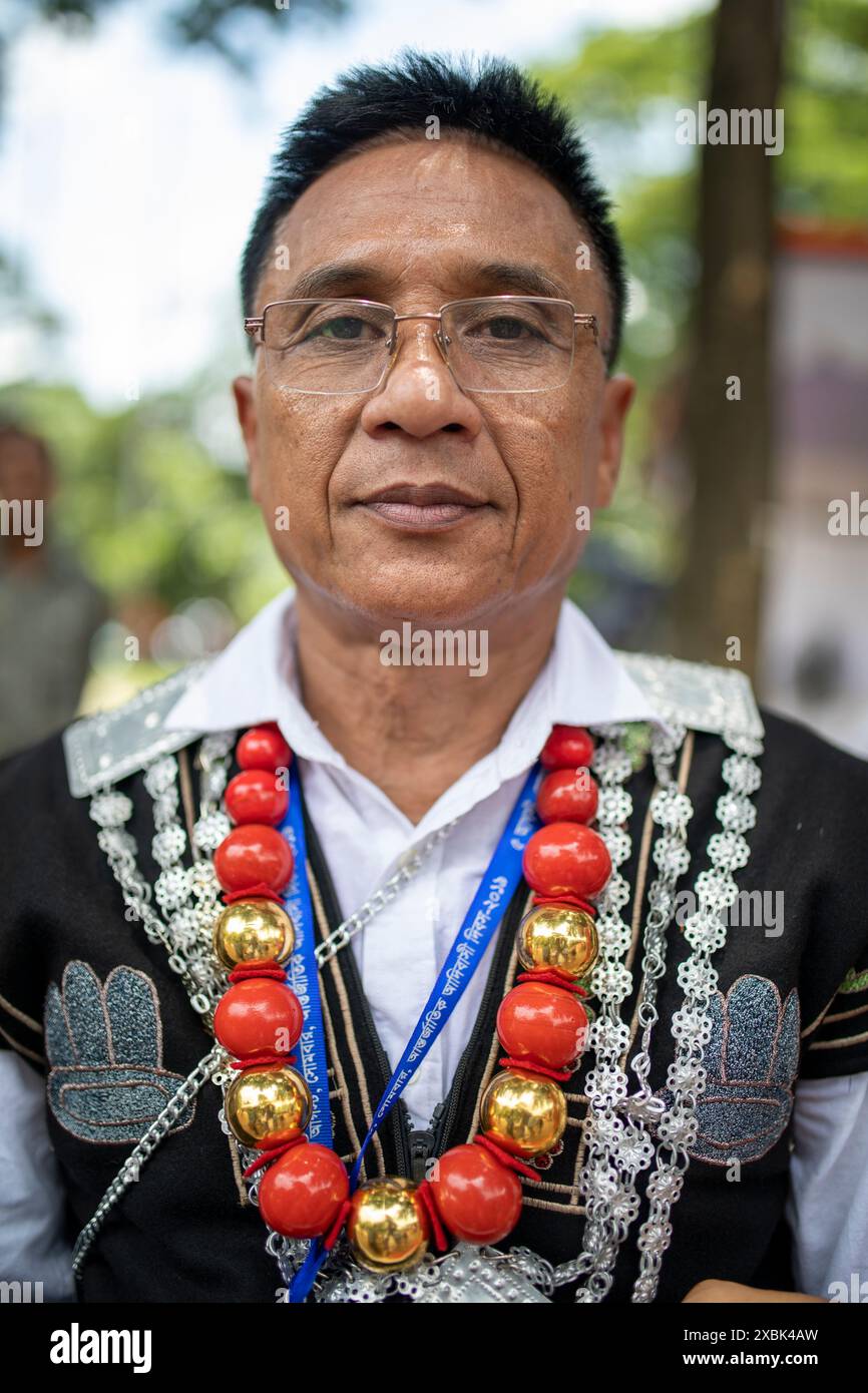 A tribe man joined the event to mark the World Indigenous Day at the ...