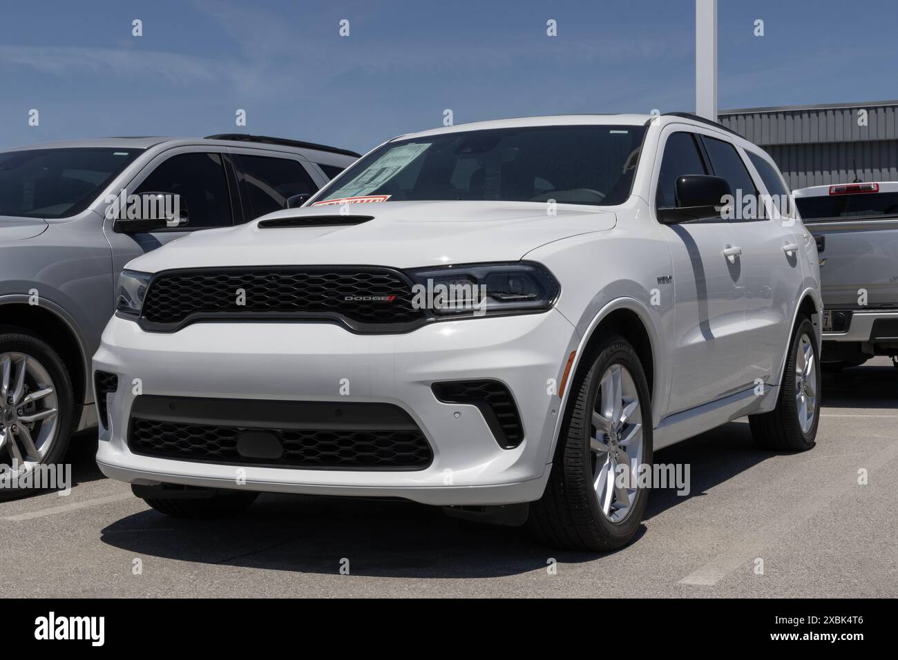 Lafayette - June 11, 2024: Dodge Durango RT Plus display at a ...