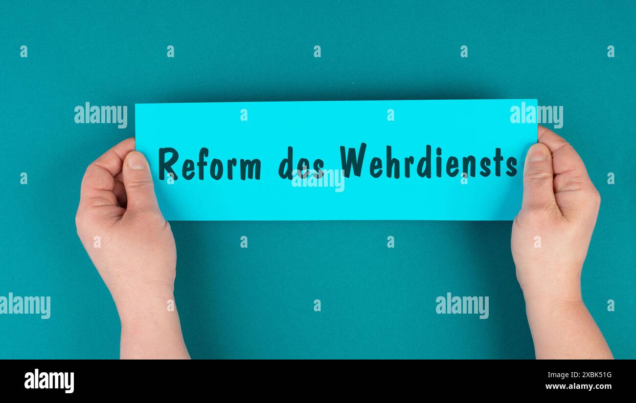 Reform of the conscription, german language, military army service ...
