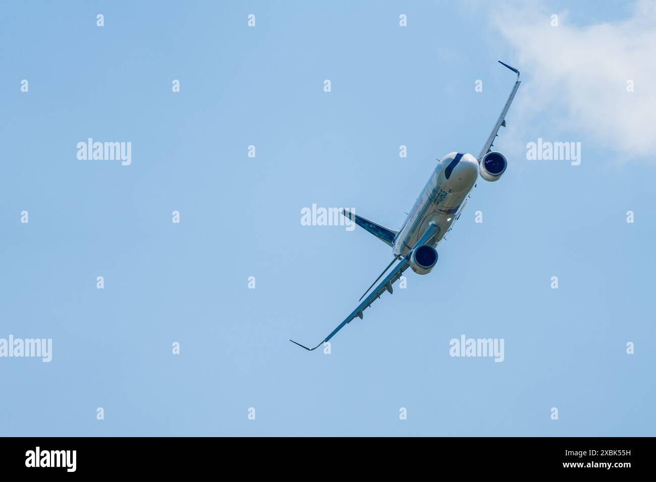 Demonstration flight of the narrow-body airliner Airbus A321XLR Stock ...
