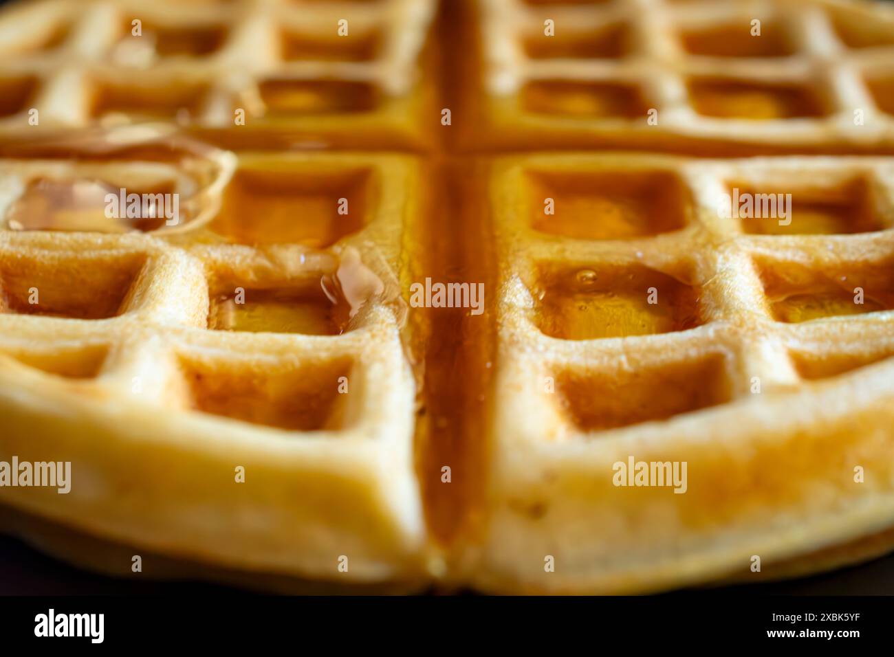 Waffle honey breakfast tasty pastry hi-res stock photography and images ...