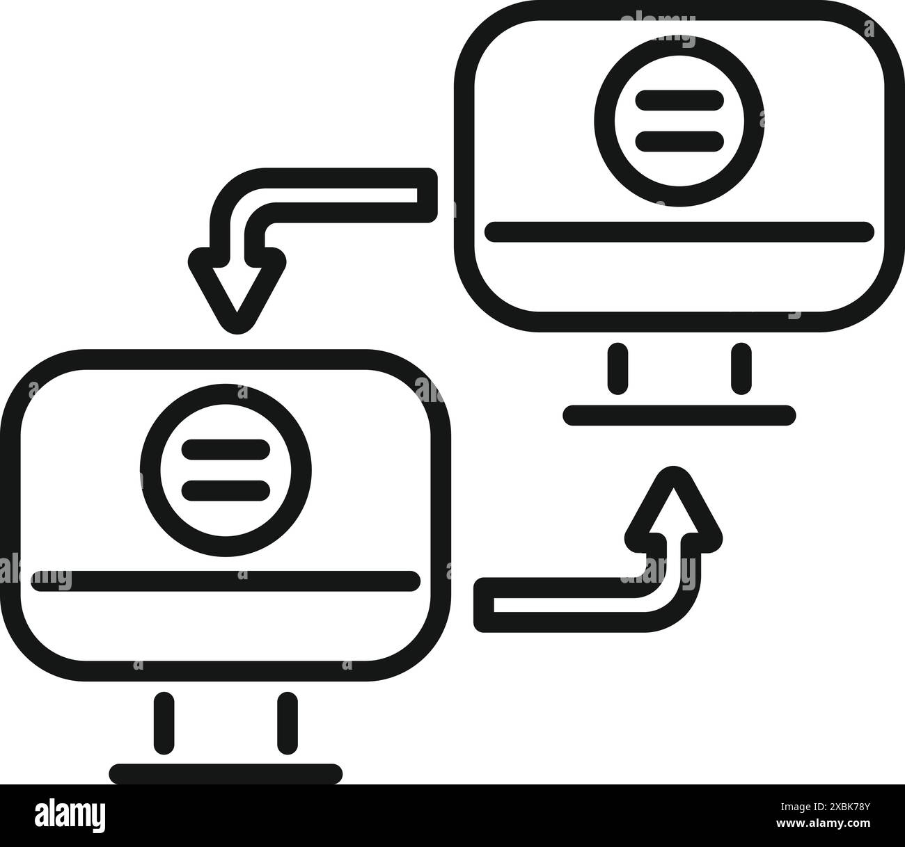 Server transferring information Black and White Stock Photos & Images - Alamy