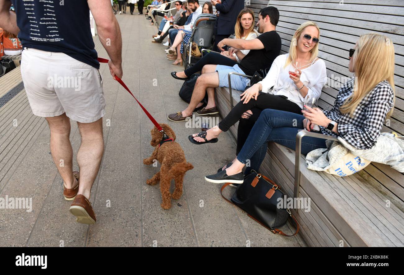 Chicago, USA - June, 2018: People on the Chicago Riverwalk in downtown ...