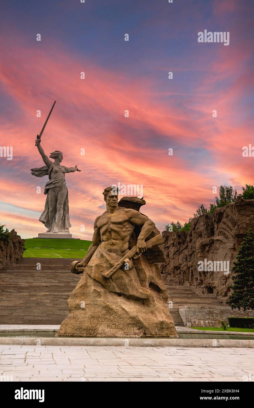 Russia, Volgograd - June 01, 2024: Monument-ensemble Heroes of the ...