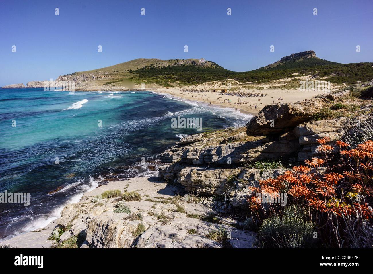 Cala Mesquida beach. Llevant Peninsula. Arta. Mallorca. Balearic ...