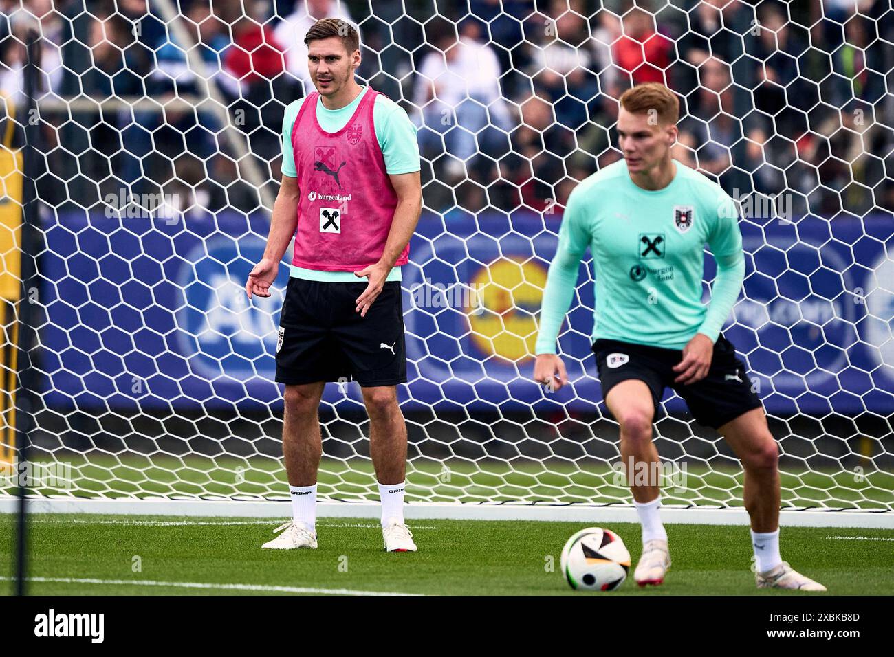 Maximilian Woeber (Oesterreich Nationalmannschaft Euro 2024, #02), Philipp Lienhart (Oesterreich ...