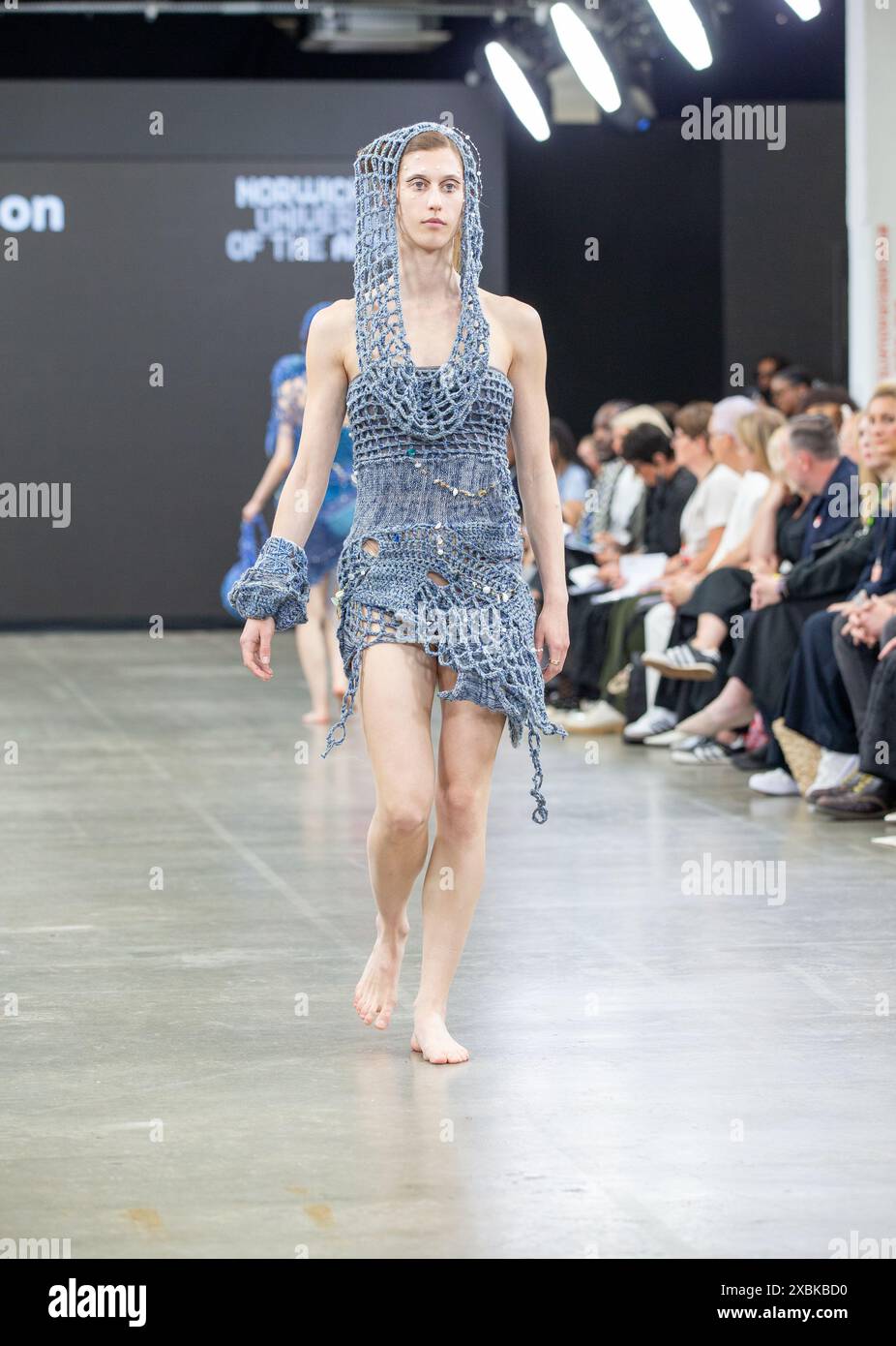 London, UK. 12th June, 2024. GFW international catwalk Graduate Fashion ...