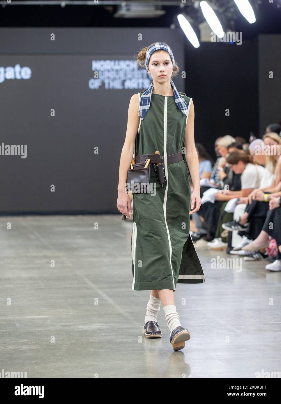 London, UK. 12th June, 2024. GFW international catwalk Graduate Fashion ...