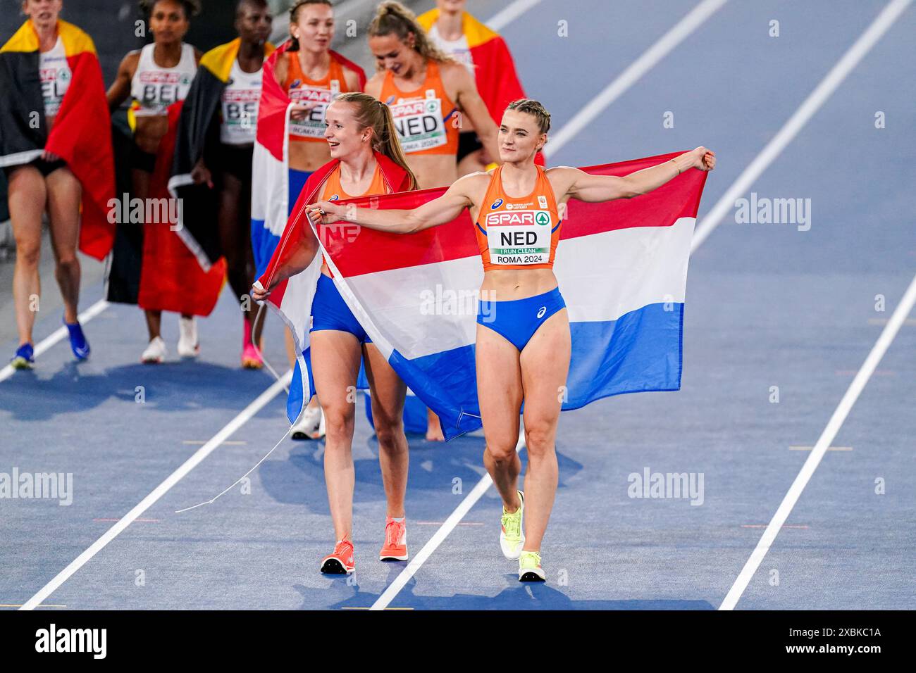 ROME, ITALY - JUNE 12: Cathelijn Peeters of the Netherlands, Lisanne De ...
