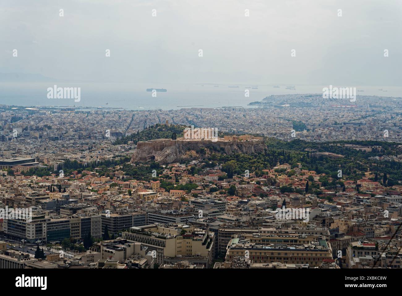 Aerial view of the acropolis in athens hi-res stock photography and ...