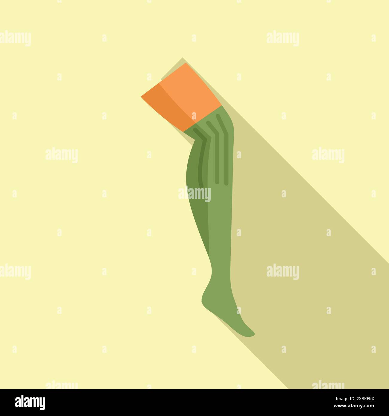 Mannequin leg wearing a compression stocking, promoting healthy ...