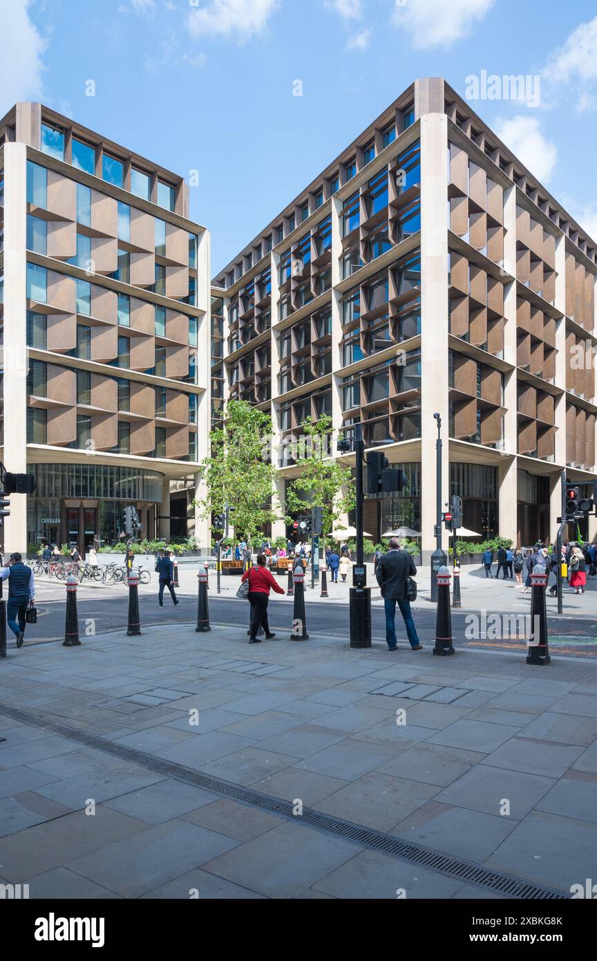 People out and about on the street around the Bloomberg European ...