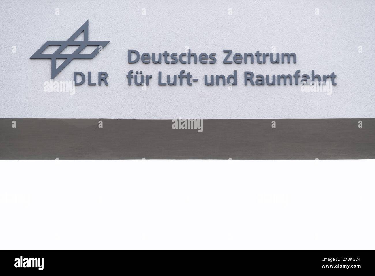 German Aerospace Center company building, DLR logo, Germany's research ...
