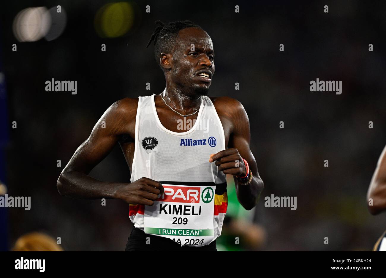 Rome, Italy. 12th June, 2024. Belgian athlete Isaac Kimeli pictured in ...