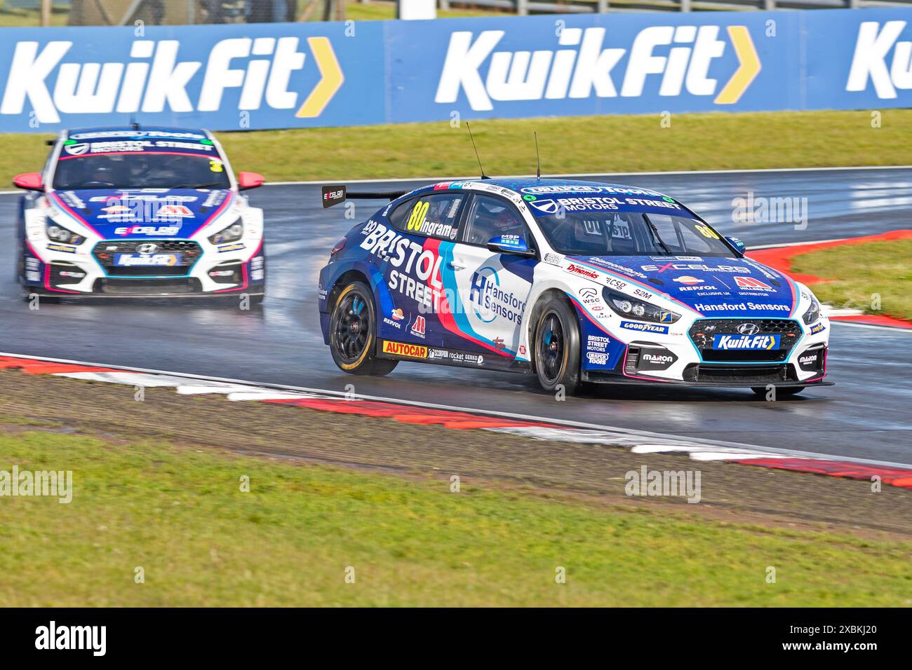 Tom Ingram Is Chased Down By Tom Chilton KwikFit British Touring Car ...