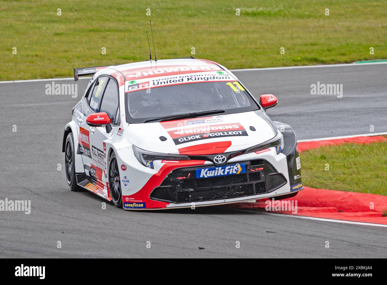 Andrew Watson On 3 Wheels After Clipping Sausage Curb British Touring ...