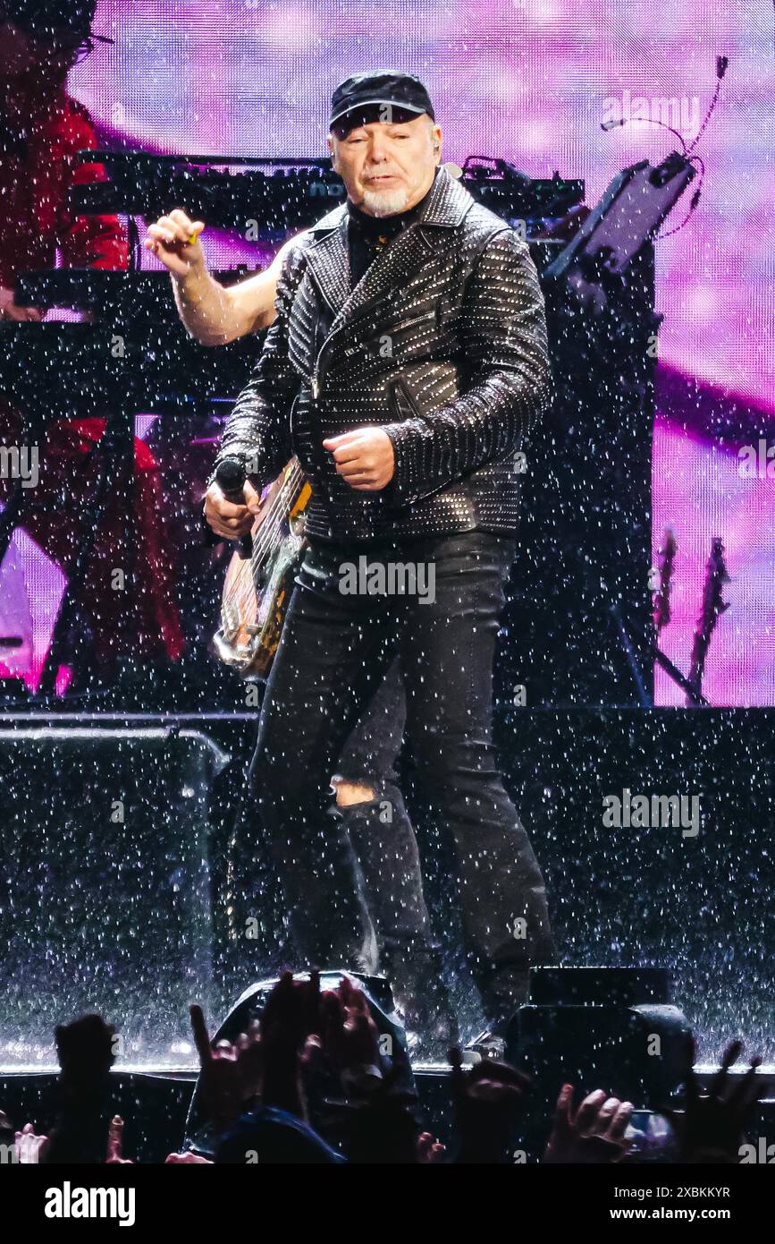 Milan, Italy. 11th June, 2024. Vasco Rossi is performing live under the ...