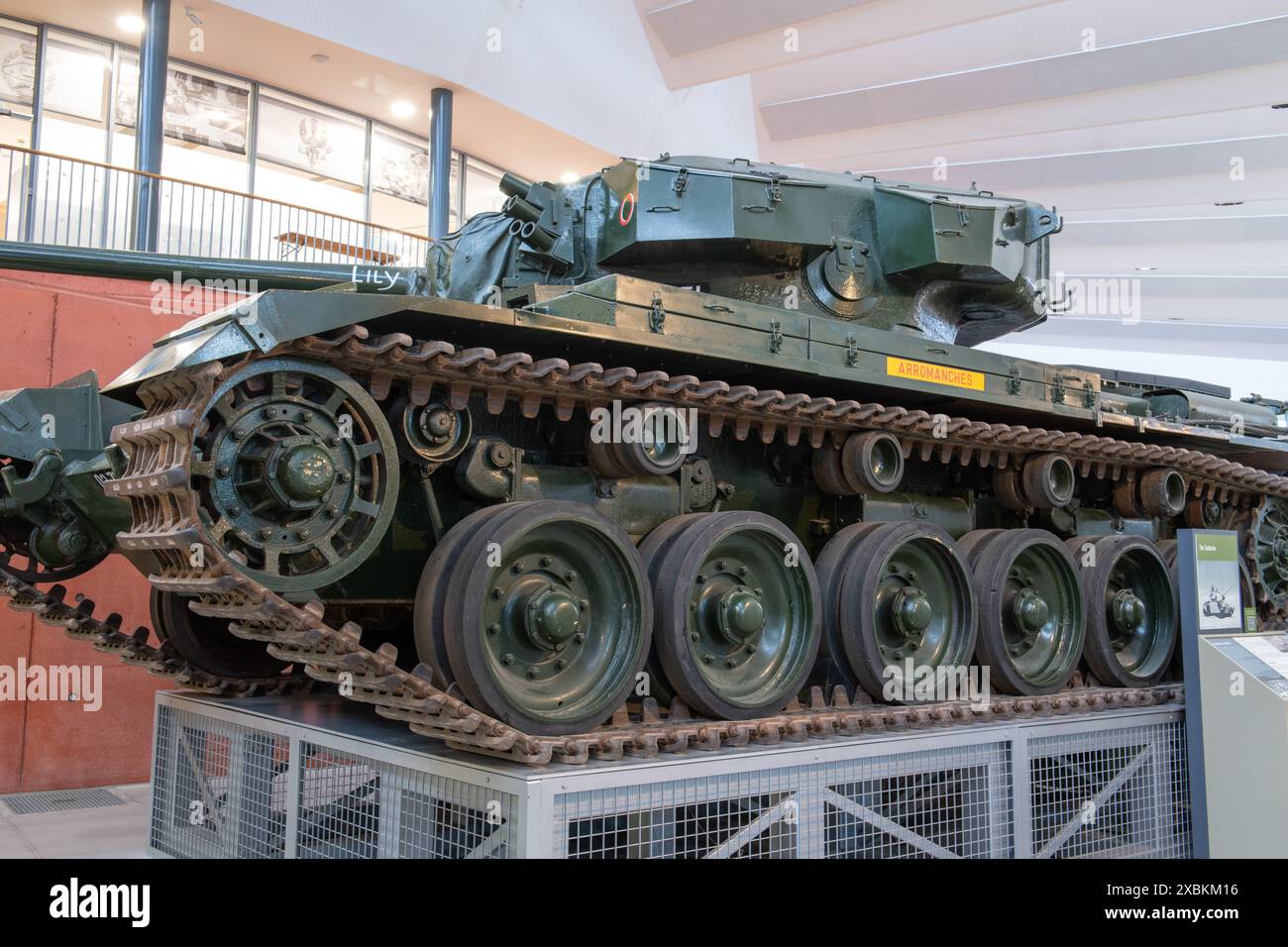 Bovington.Dorset.United Kingdom.February 25th 2024.A Centurion tank is ...