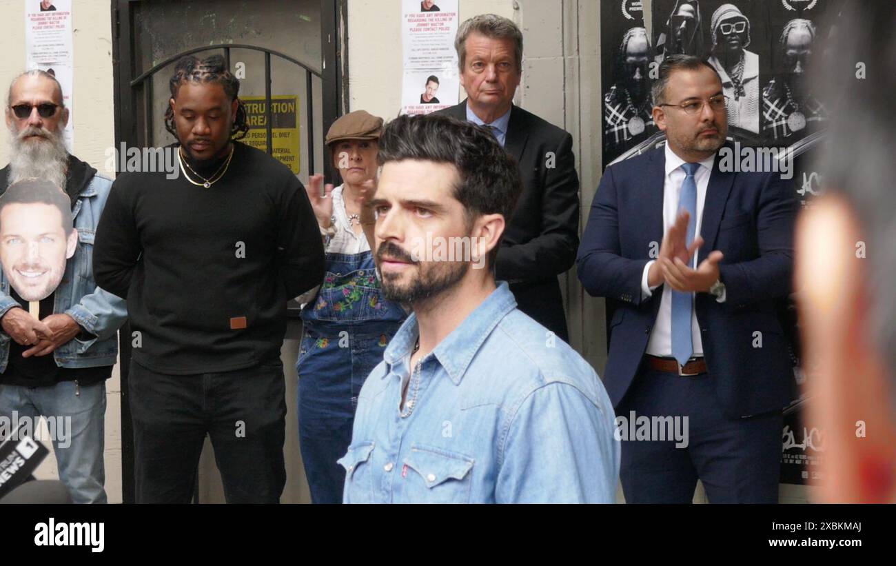 Los Angeles, California, USA 12th June 2024 Actor Micah Parker speaks ...