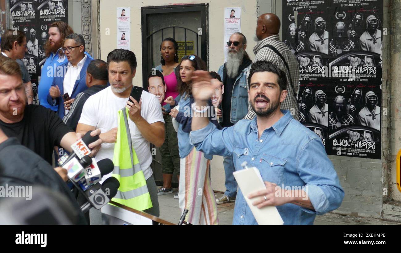 Los Angeles, California, USA 12th June 2024 Actor Micah Parker speaks ...