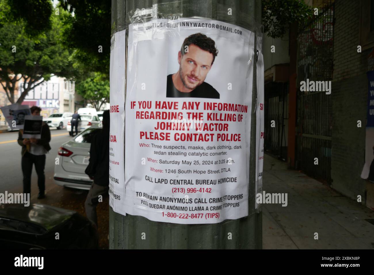 Los Angeles, California, USA 12th June 2024 Actor Johnny Wactor Press ...