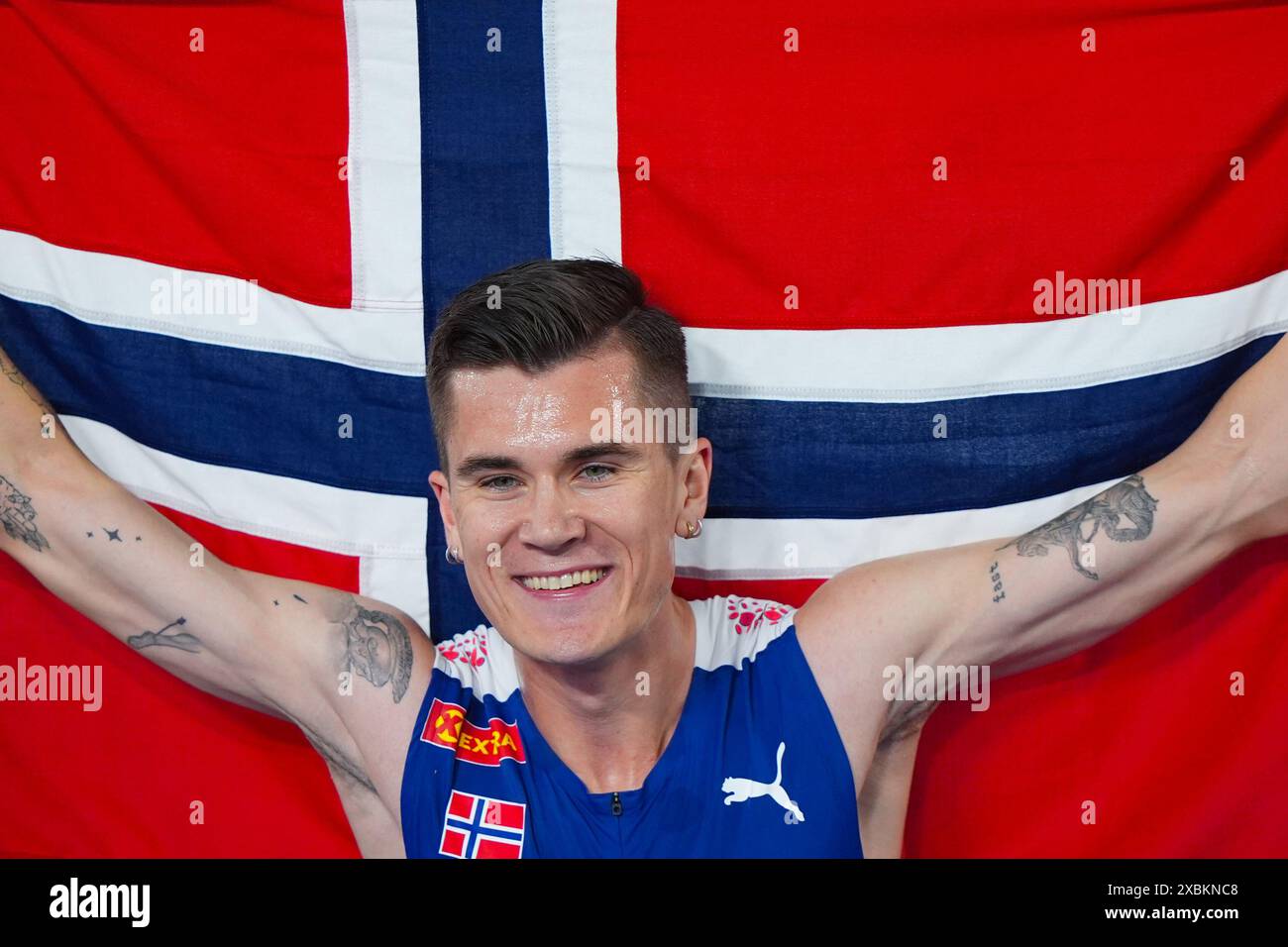 Rome, Italy 20240612. Jakob Asserson Ingebrigtsen 1500 metres, men ...