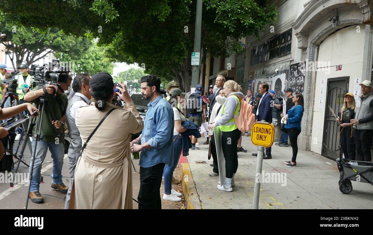 Los Angeles, California, USA 12th June 2024 Actor Micah Parker speaks ...