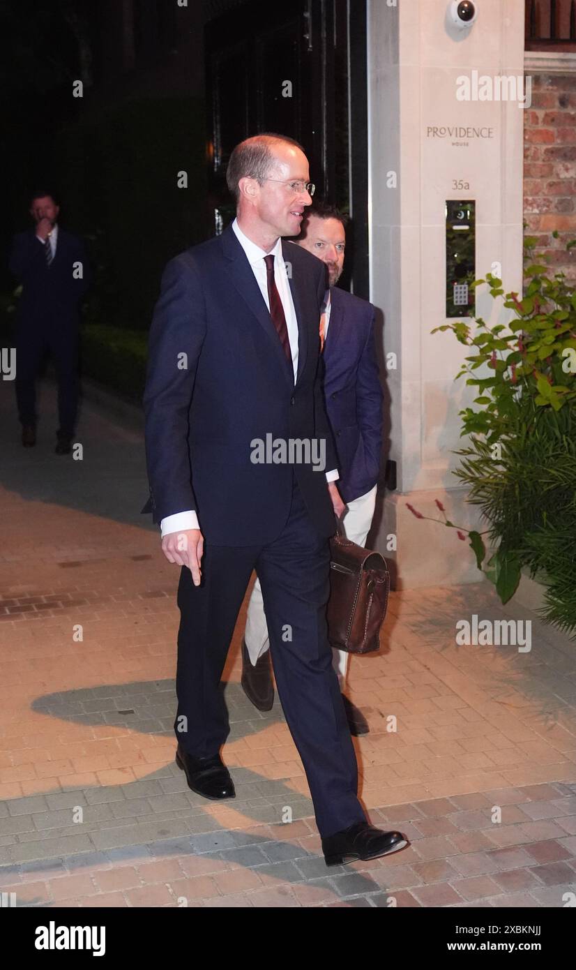 Matthew Elliott, Lord Elliott of Mickle Fell, leaves the fundraiser for ...