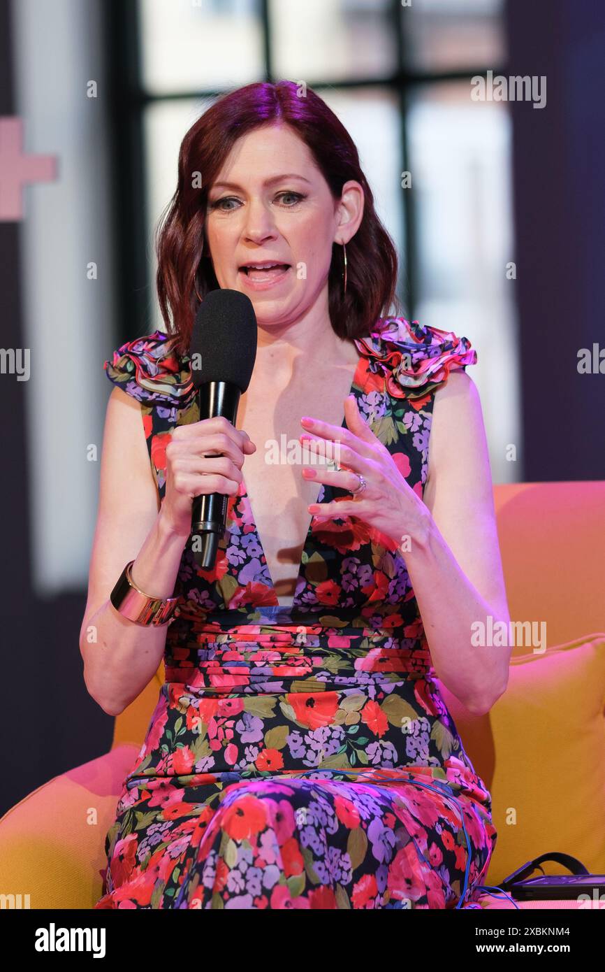Actress Carrie Preston attends the 'Elsbeth' photocall at the ...