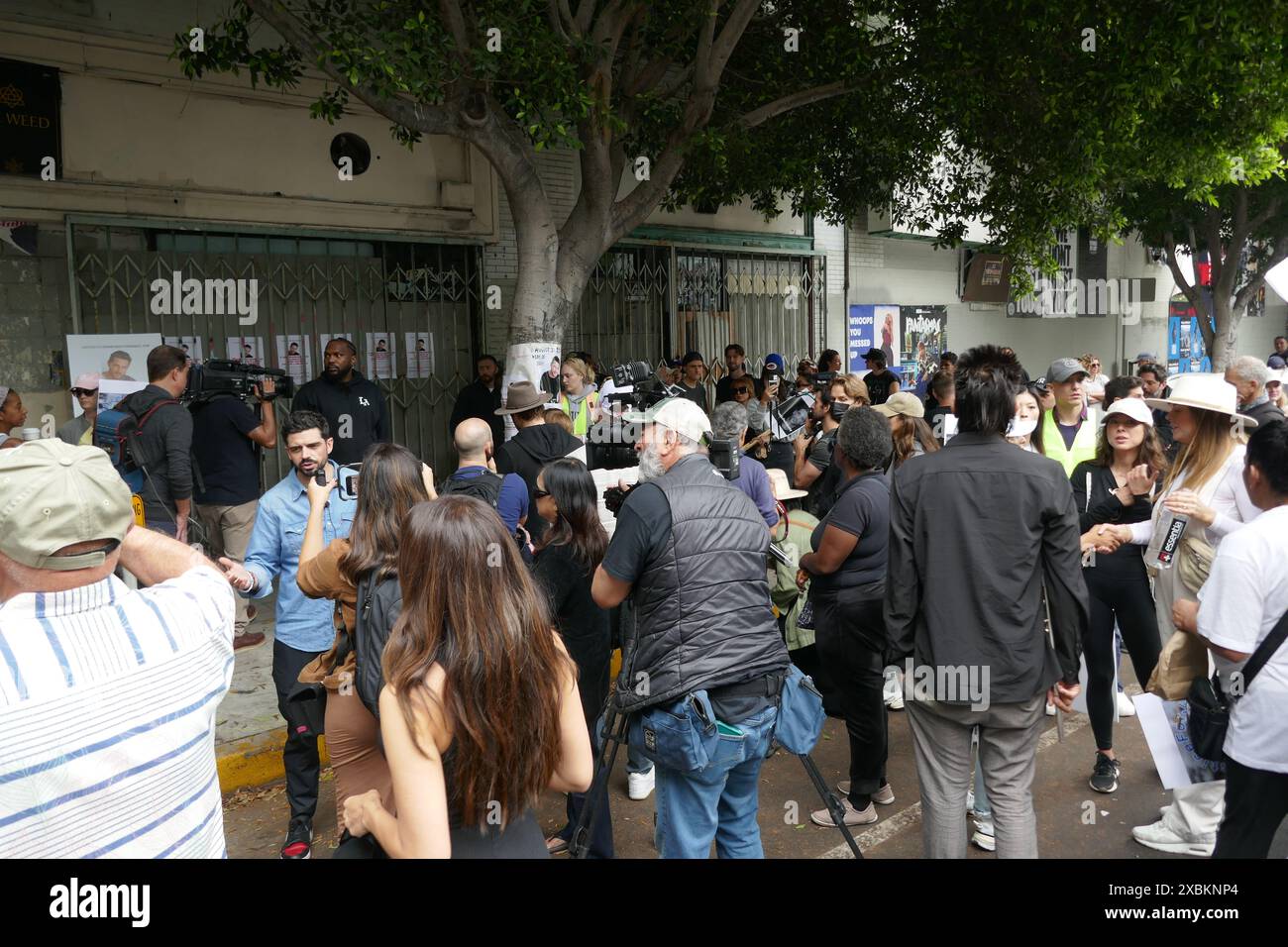 Los Angeles, California, USA 12th June 2024 Actor Micah Parker speaks ...