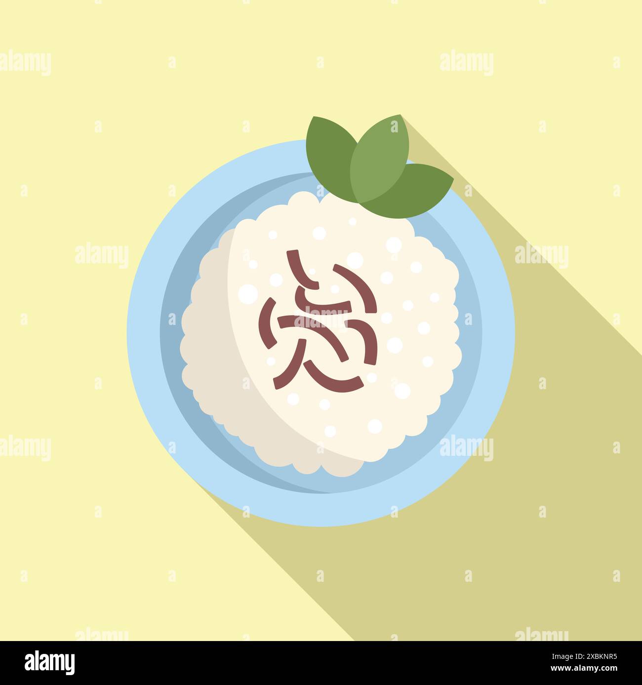 Plate with traditional malaysian ketupat palas rice dumpling with palm ...