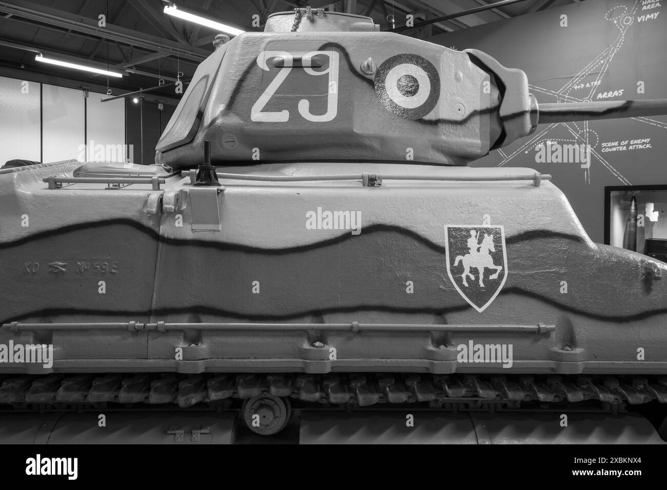Bovington.Dorset.United Kingdom.February 25th 2024.A Somua S35 tank ...