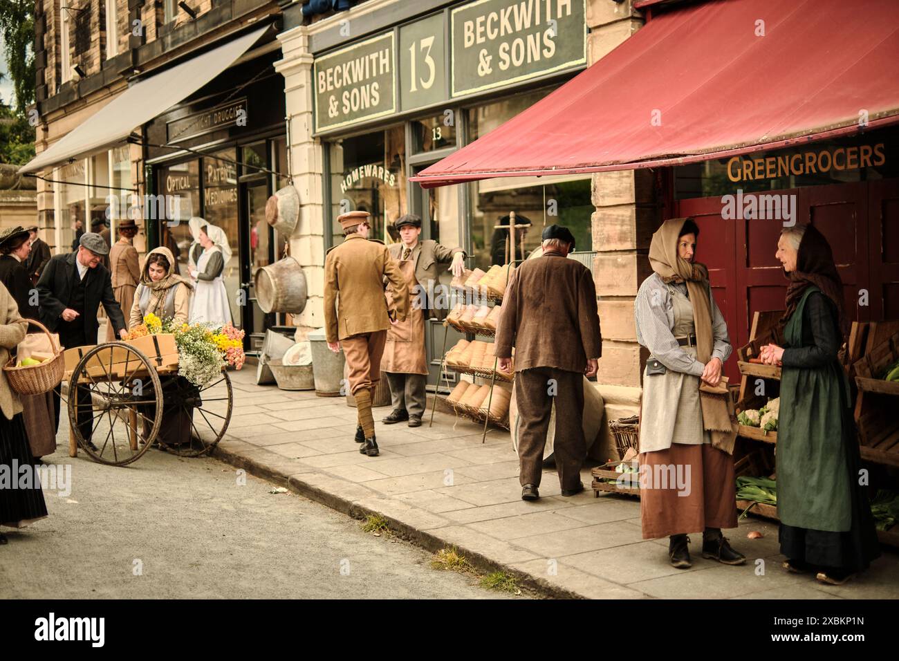 Saltaire village is transformed by the filming of Alan Bennett's The ...