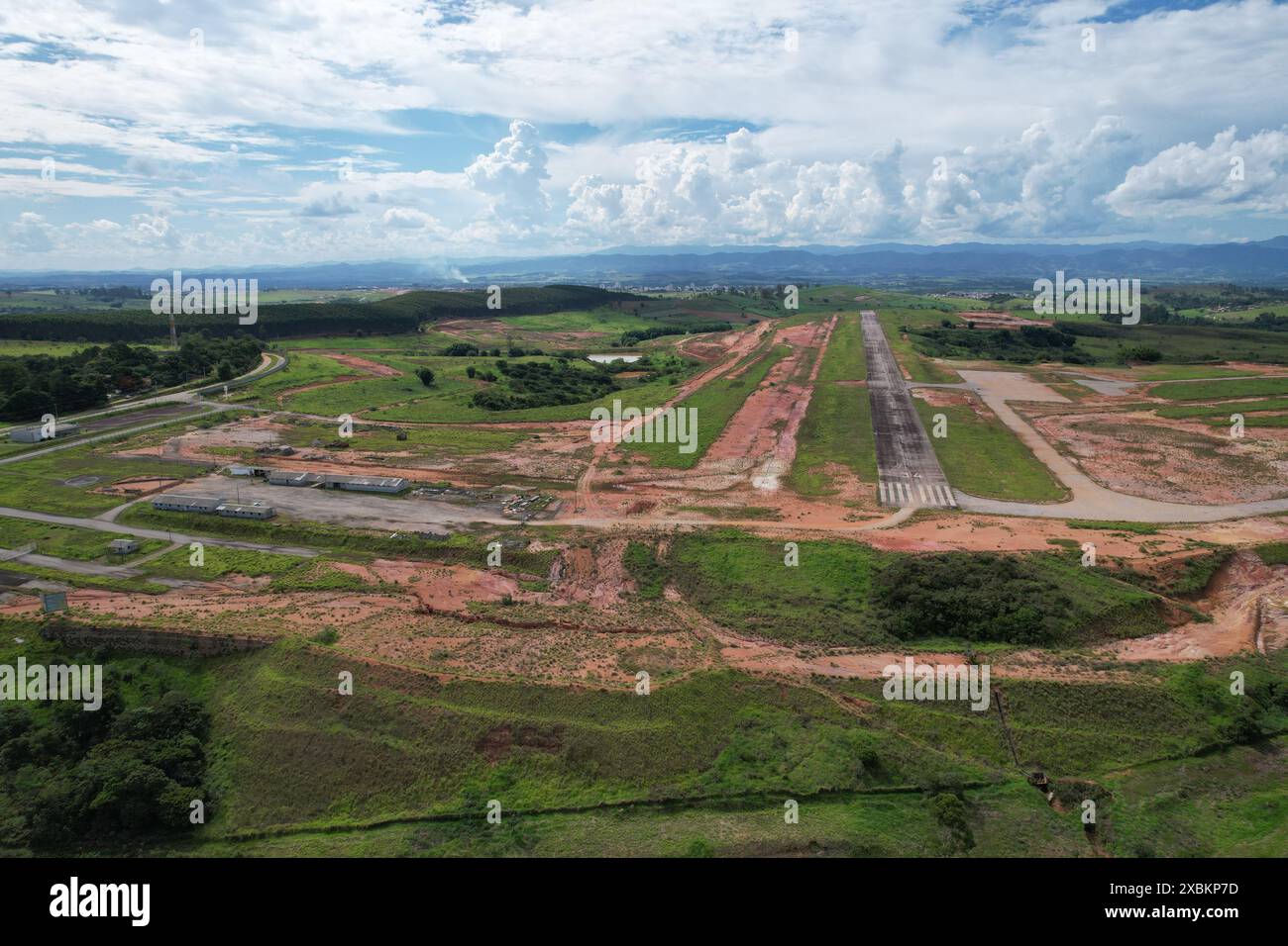 Abandoned works of the Aerovale industrial airport, in the city of ...