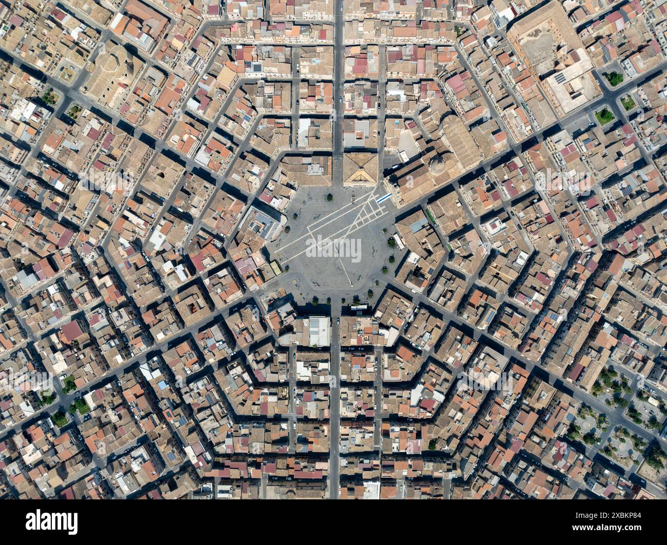 Hexagonal Town In Italy