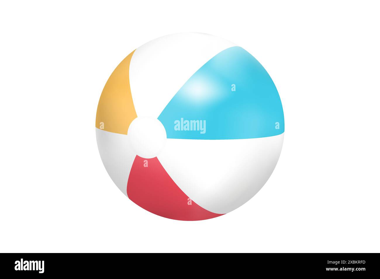 Inflatable ball for beach and water games. Set of beach ball ...