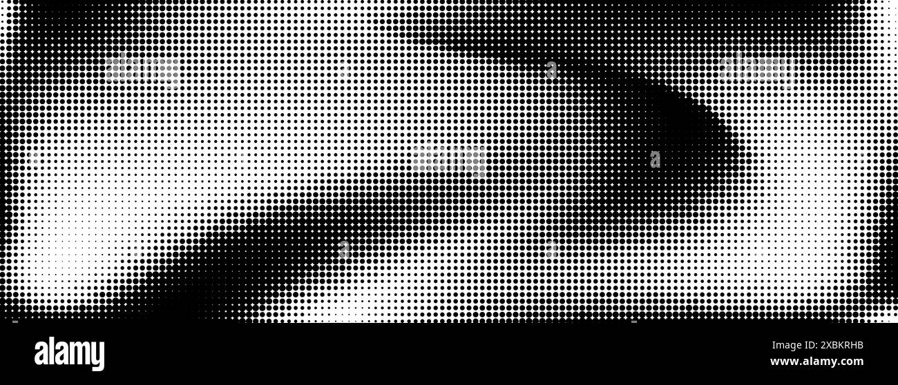 halftone noise gradient texture. Retro pixelated comic horizontal ...