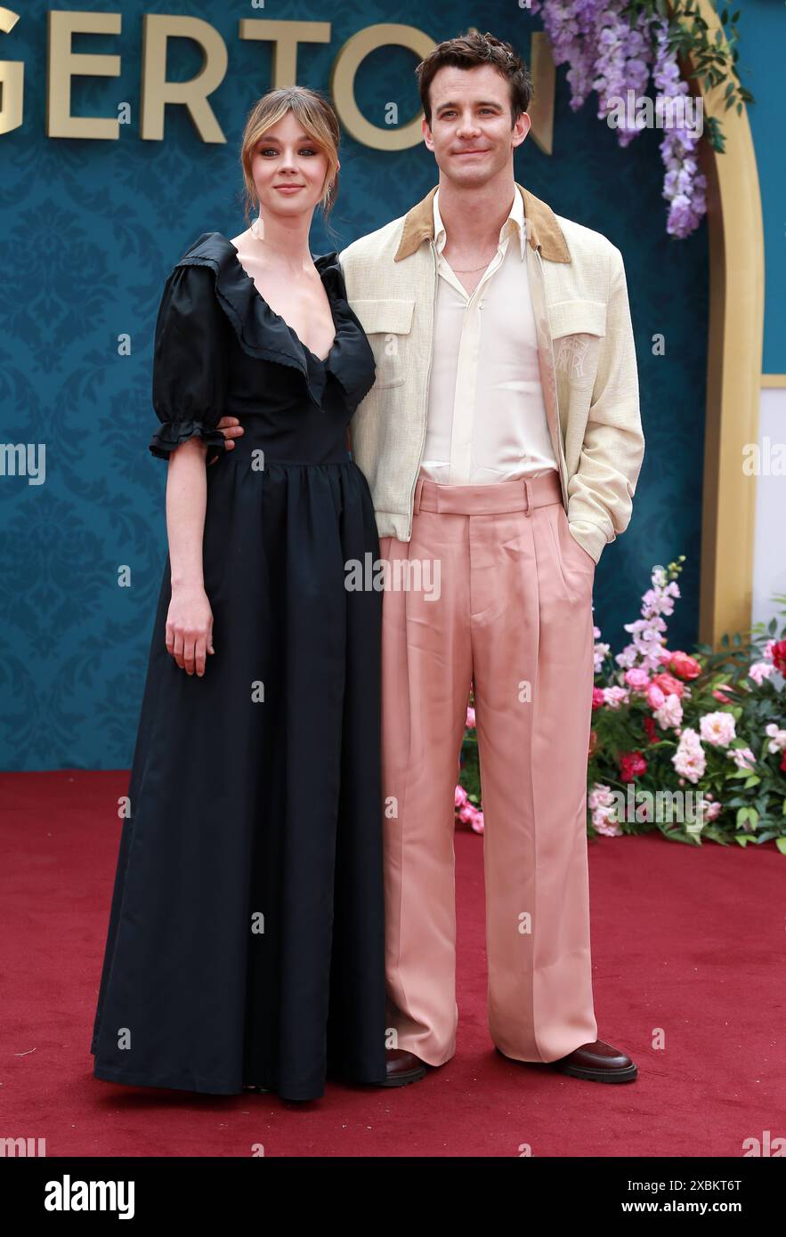 London, UK. 12th June, 2024. Claudia Jessie and Luke Thompson attend ...