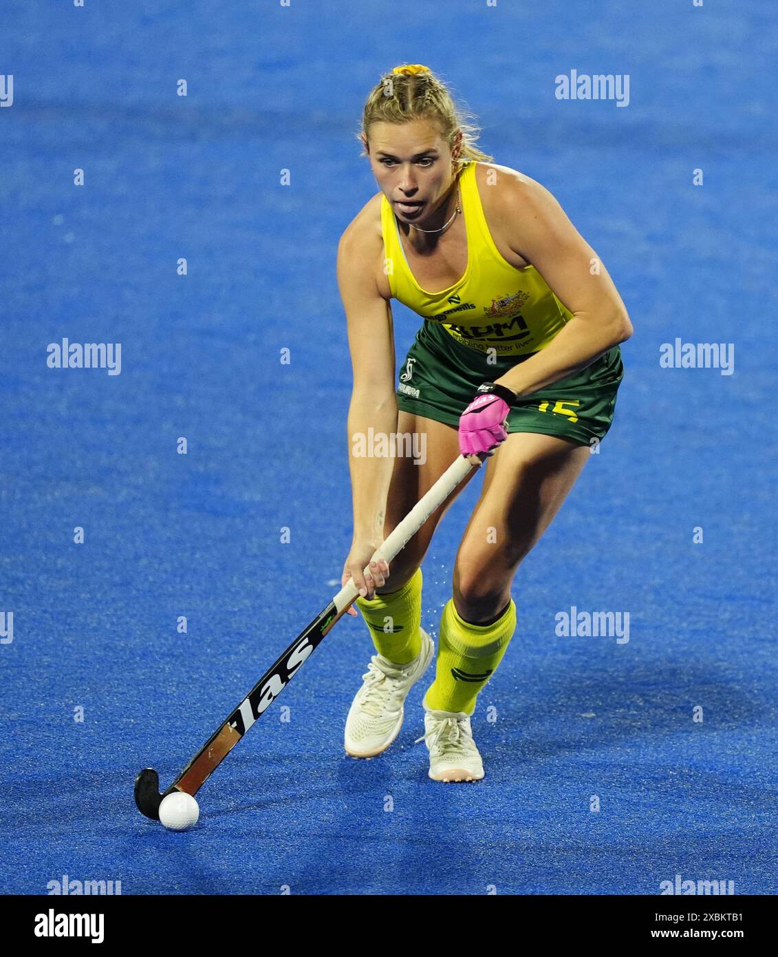 Australia's Kaitlin Nobbs in action during the Women's FIH Hockey Pro ...