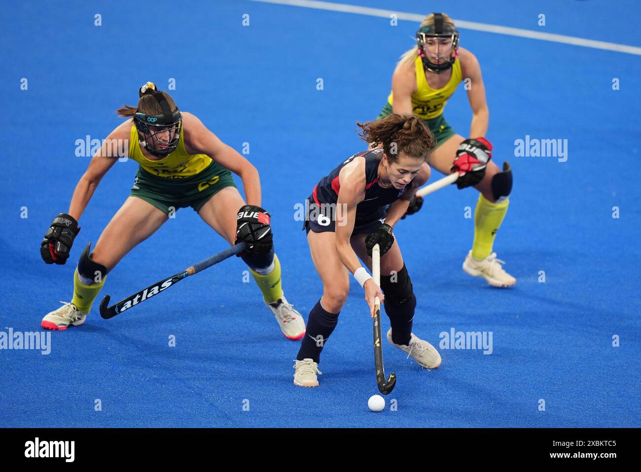Great Britain's Anna Toman in action during the Women's FIH Hockey Pro ...