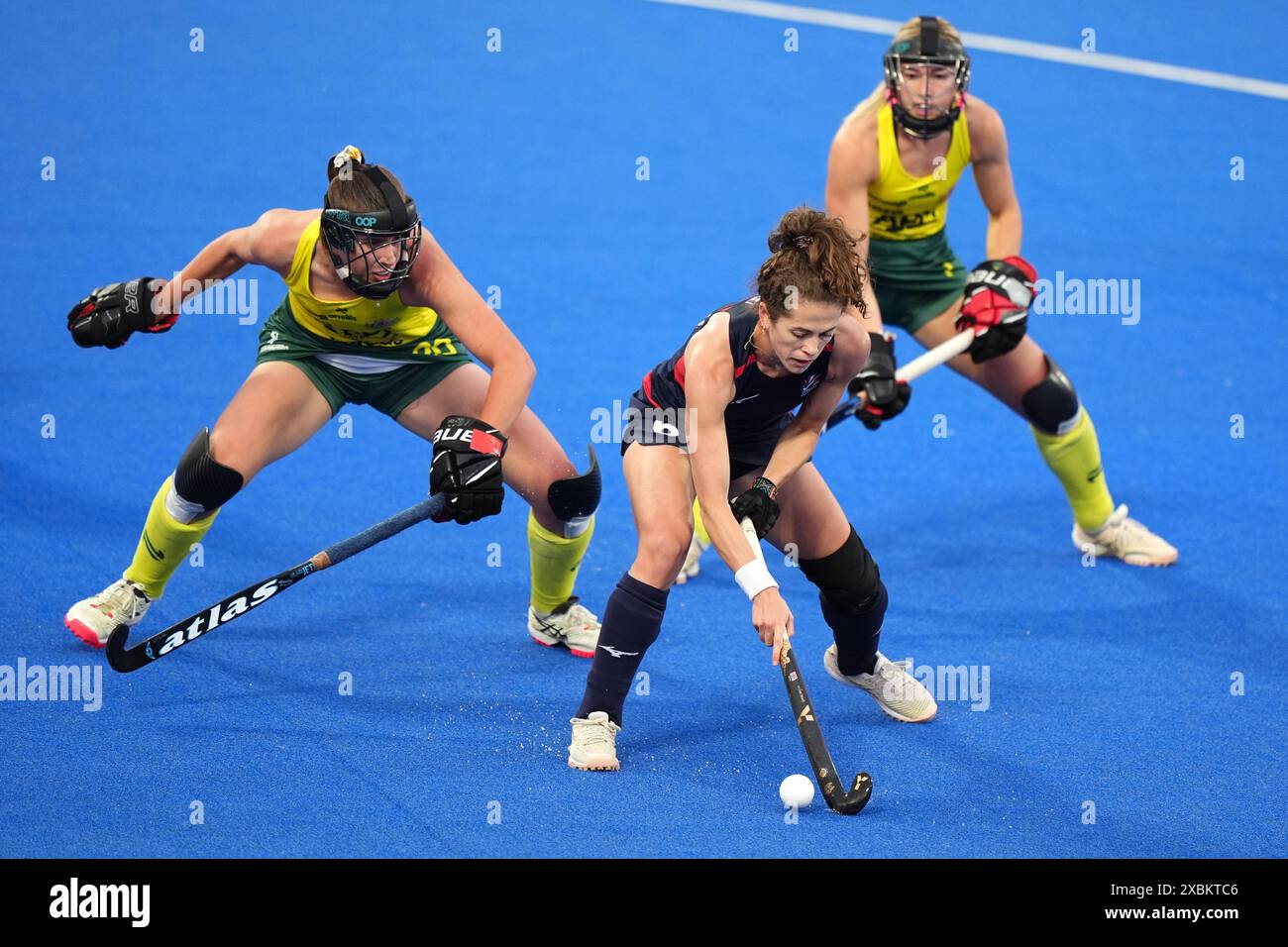 Great Britain's Anna Toman in action during the Women's FIH Hockey Pro ...