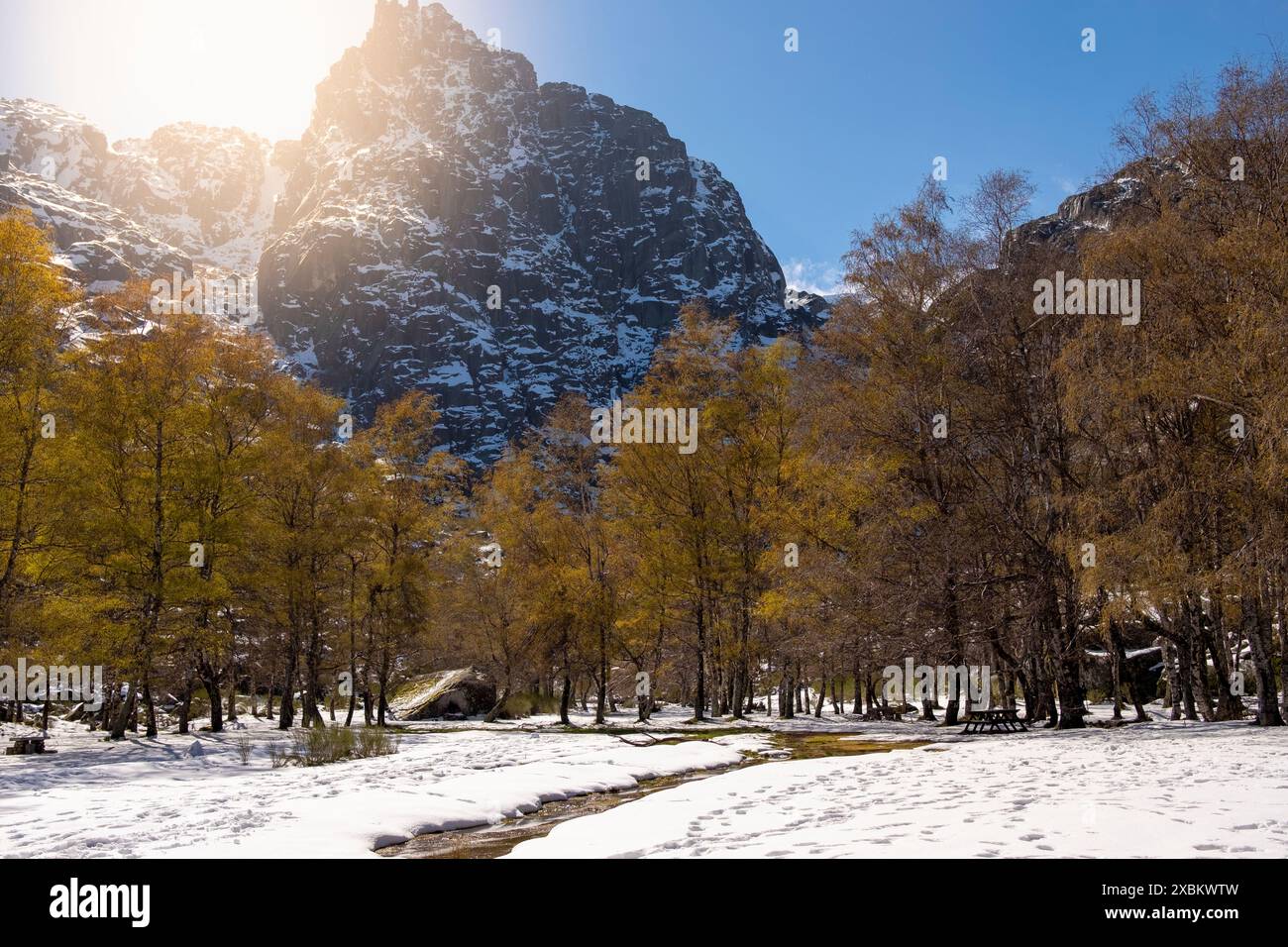 Beautiful winter landscape in Covao d'ametade. Serra da Estrela Natural ...