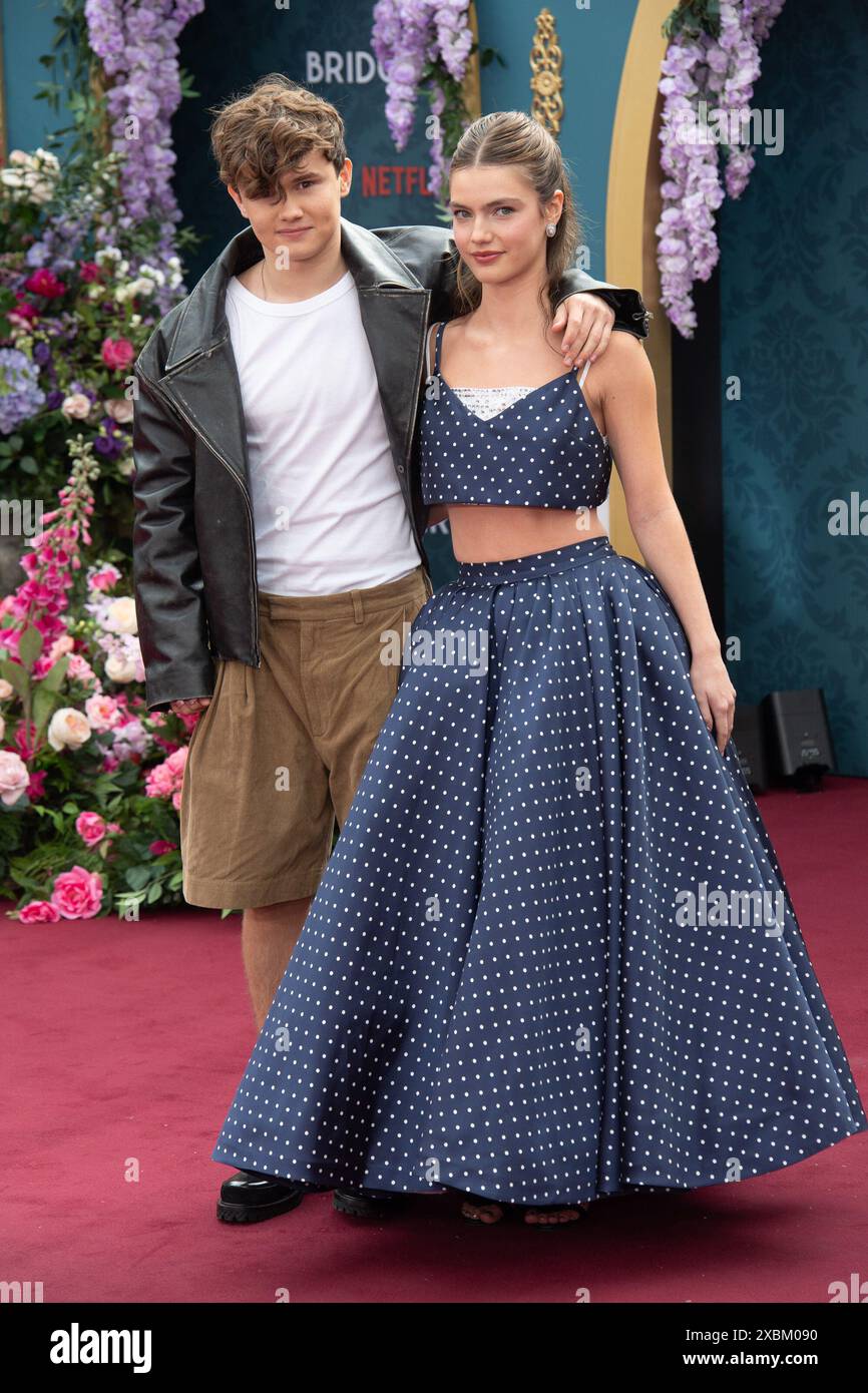 London, UK. 12 Jun, 2024. Pictured: (L-R) - Will Tilston, Florence Hunt ...