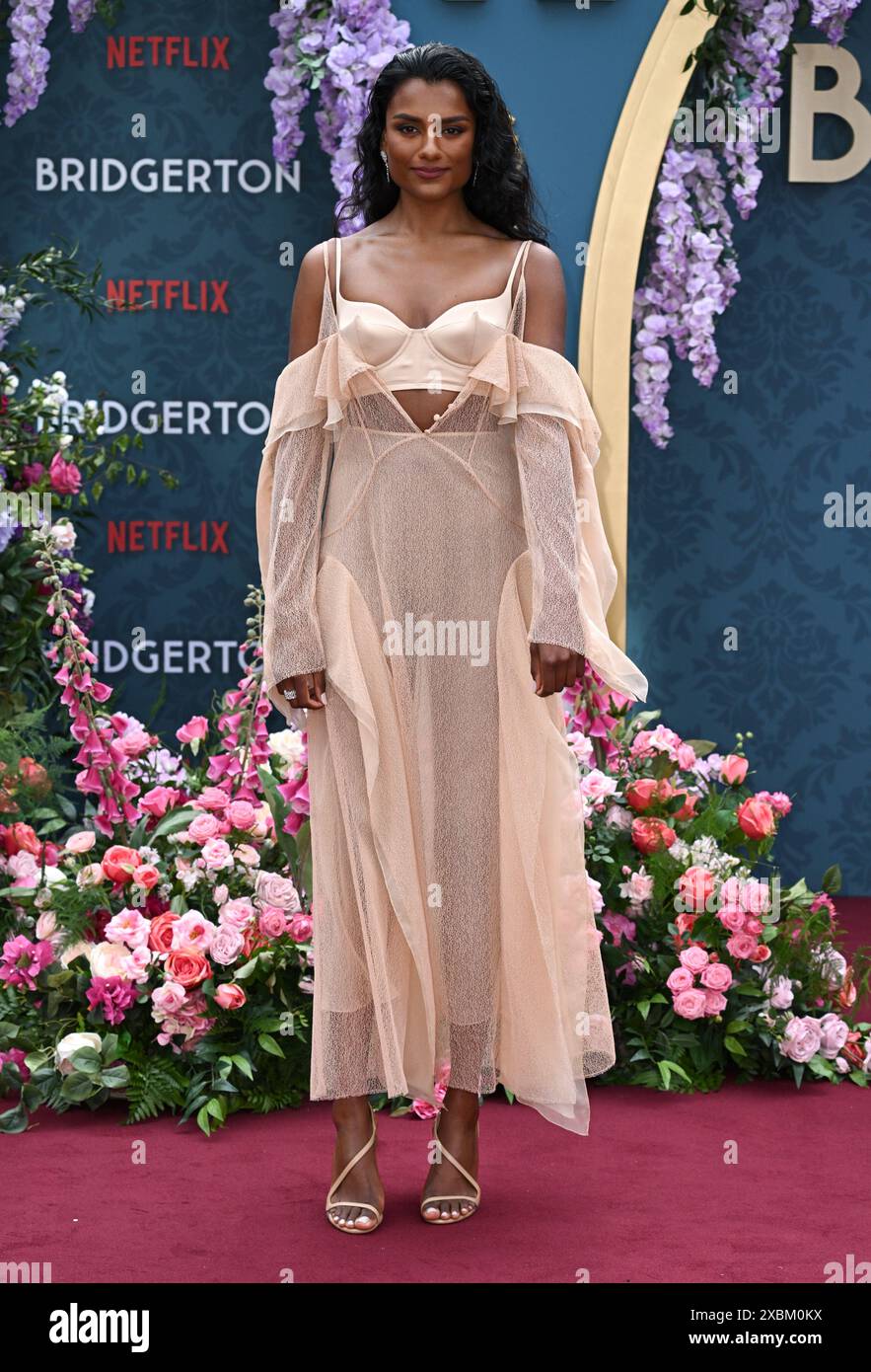 London, UK. June 12th, 2024. Simone Ashley arriving at the London ...